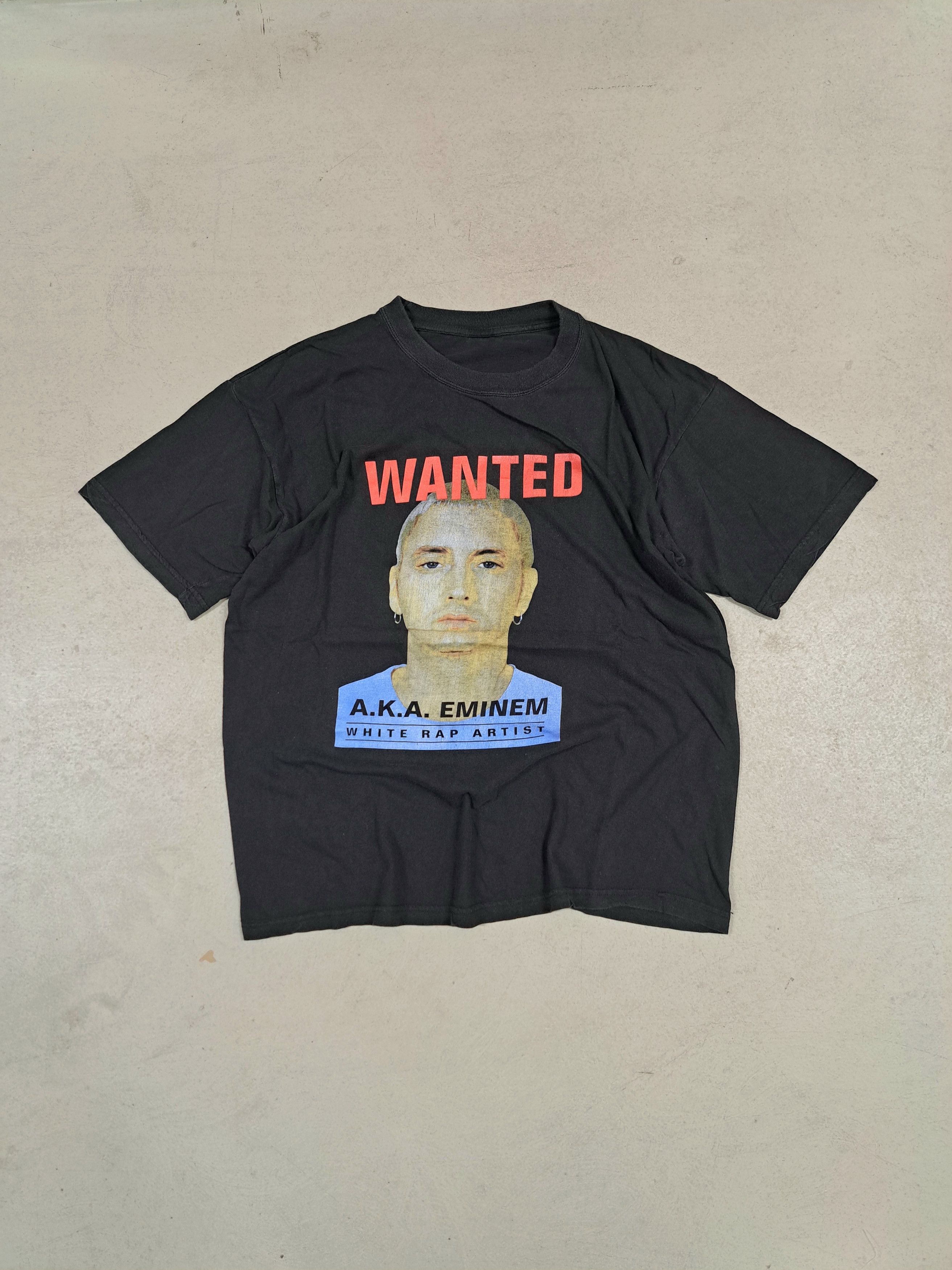 Eminem × Rap Tees × Vintage Vintage Eminem Wanted Big Face Rap Tee ...