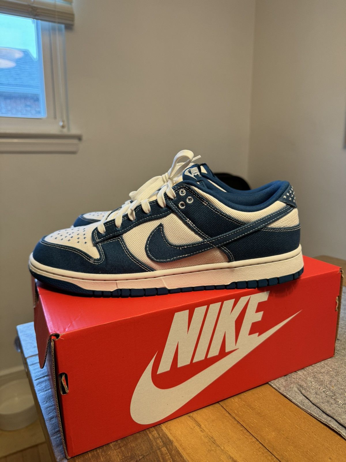 Nike Dunk Low Retro SE Industrial Blue Sashiko | Grailed