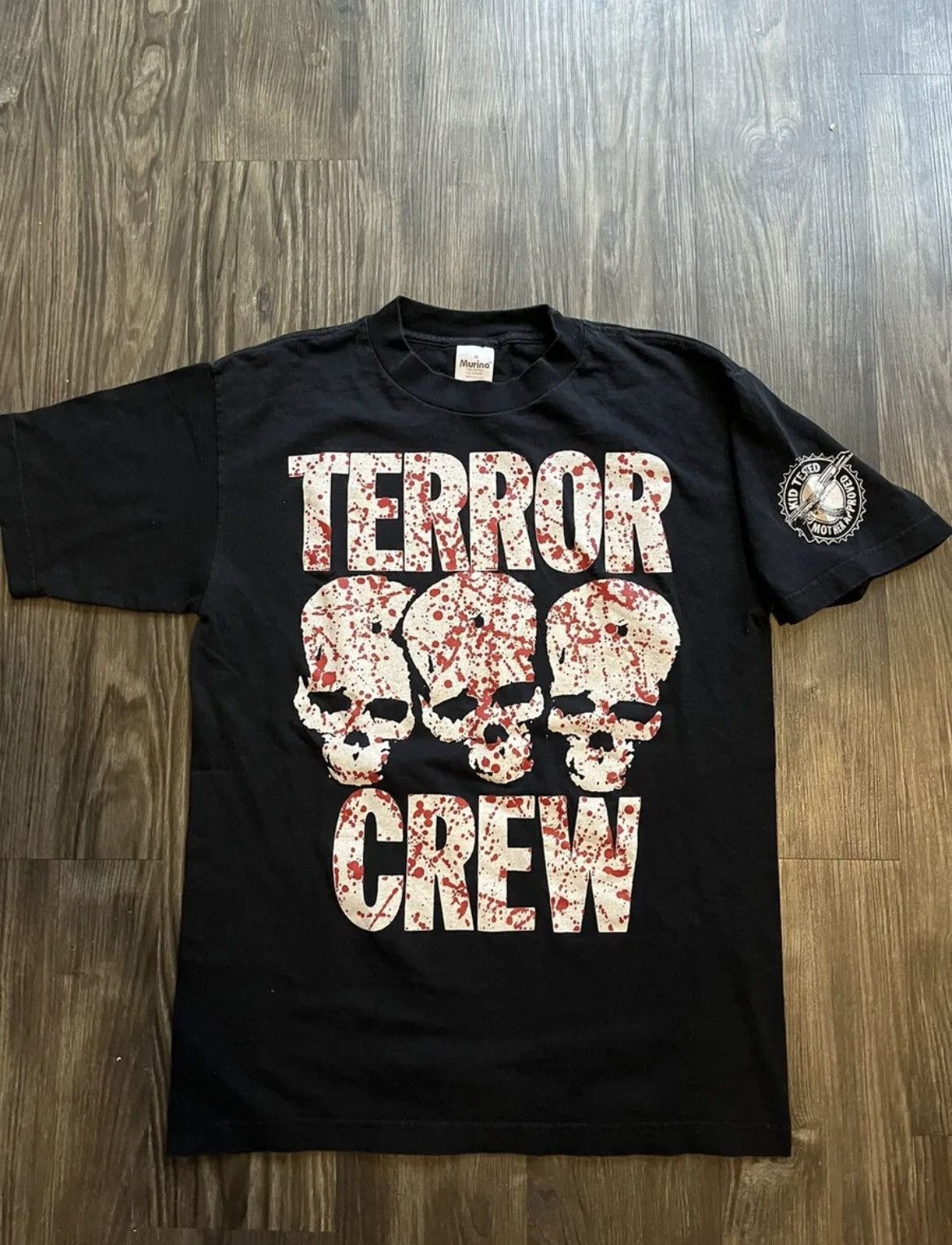 Terror × Vintage 90s Terror Worldwide Don Rock Terror Crew Tee Punk ...