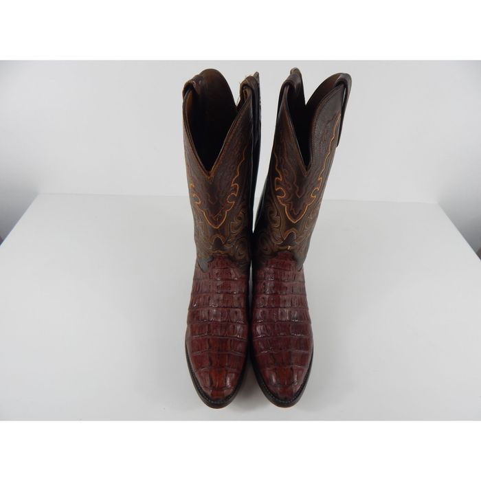 Lucchese Lucchese Caiman Hornback Alligator Skin Boots Made in USA Br ...