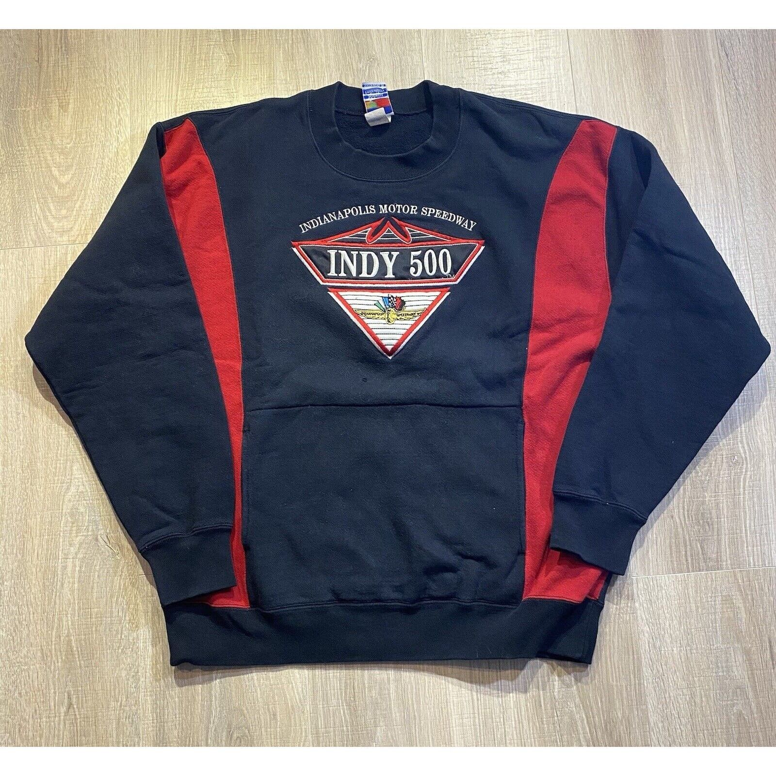 Vintage Vintage Midwest Embroidery Indy 500 Nascar XL Black Racing ...
