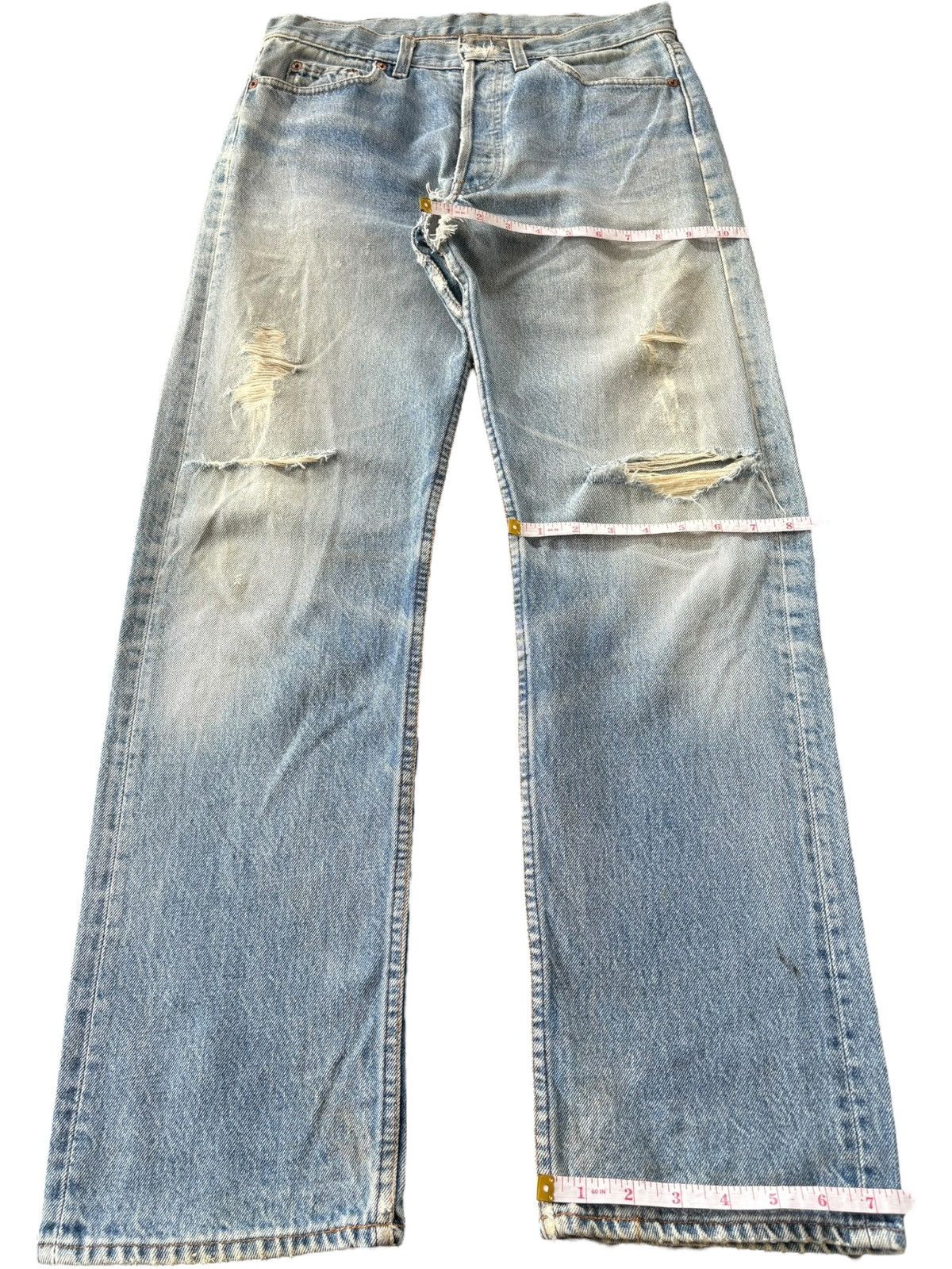 Levi's Vintage 80s Levis 501 Stonewashed Distressed Jeans | Grailed