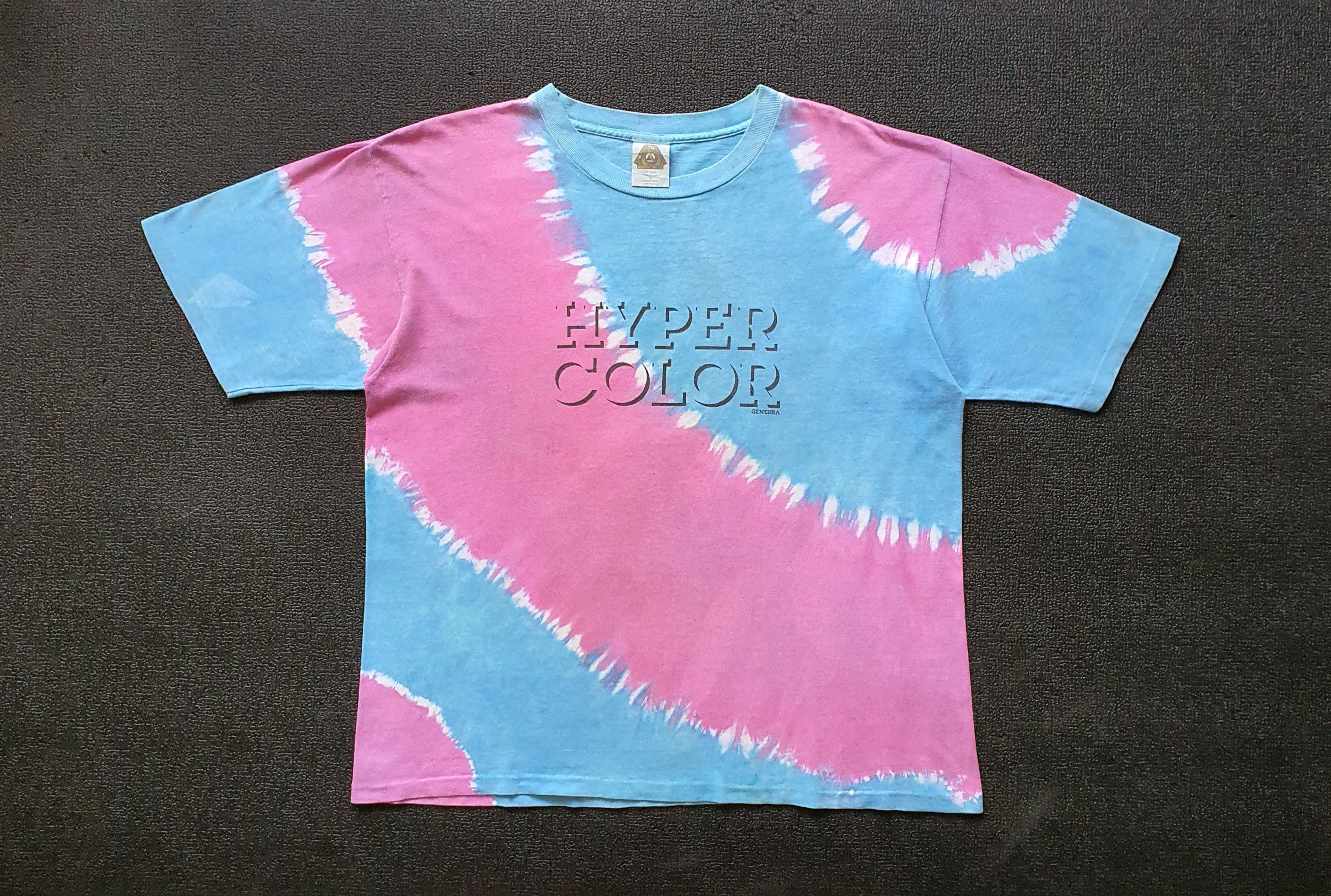 Vintage HYPERCOLOR GENERRA vintage raw vibes 1990s T shirt M | Grailed
