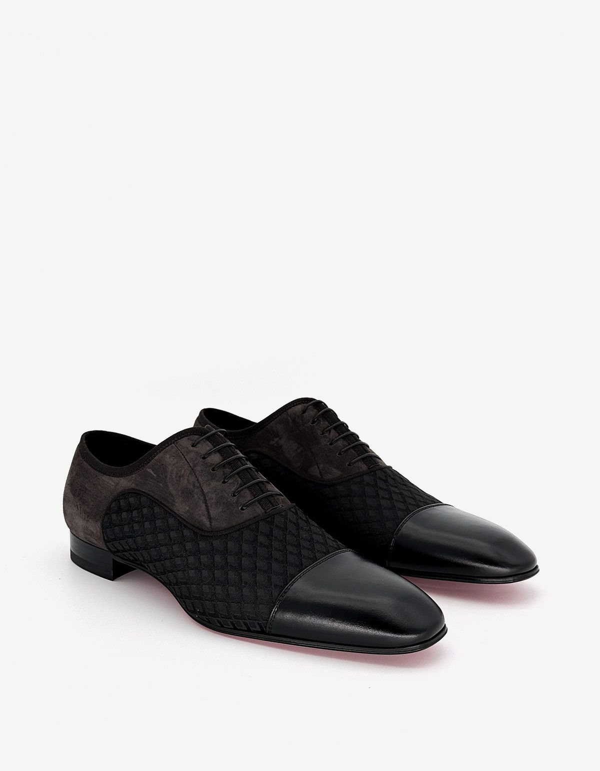 Christian Louboutin Christian Louboutin Greggo Flat Jacquard Black ...