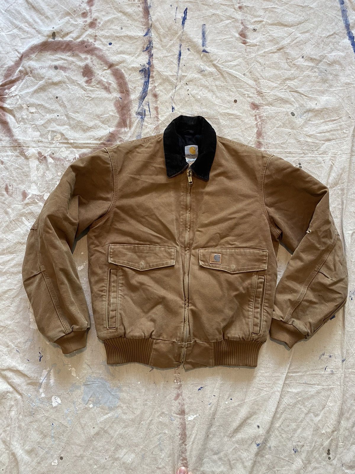 Vintage Carhartt Western Santa Fe Bomber Jacket Detroit style | Grailed