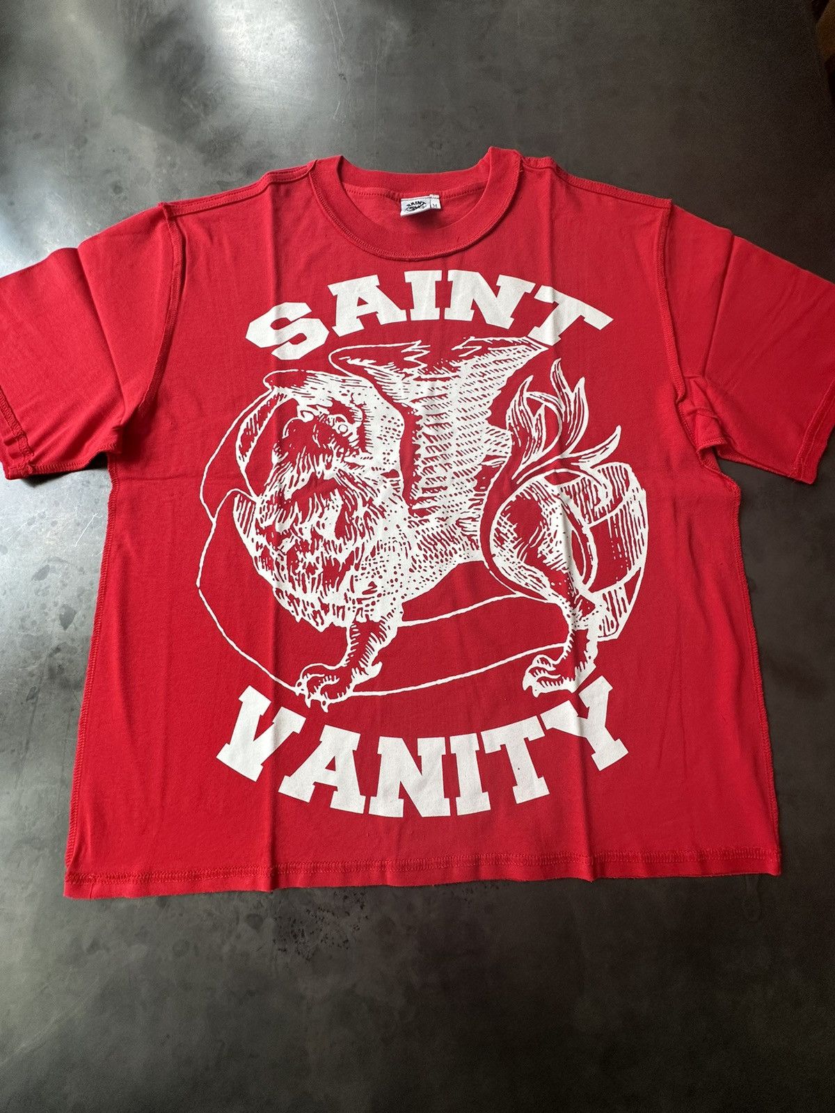 Saint Vanity Saint Vanity Red Tee shirt M | Grailed