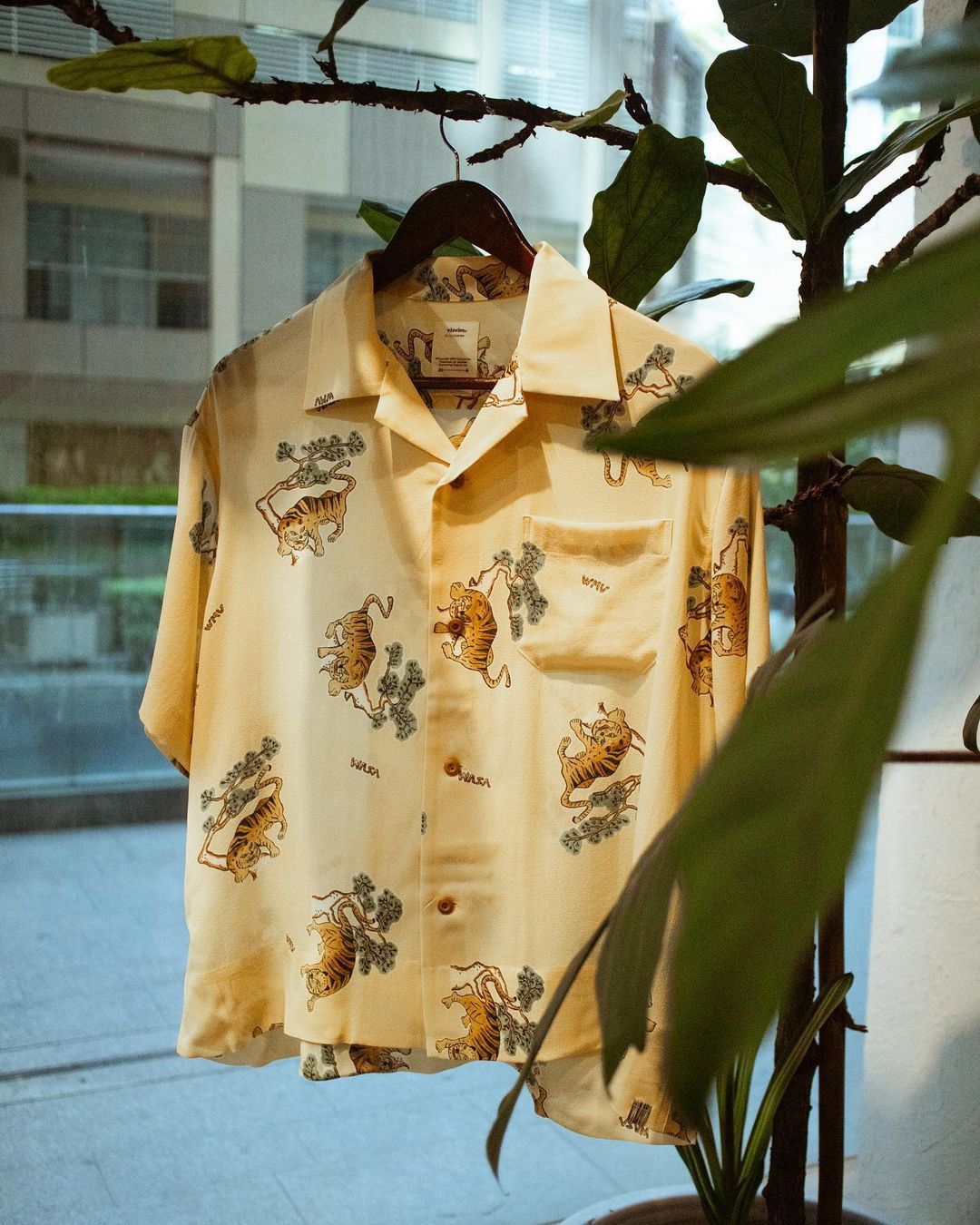 Visvim Visvim Copa Shirt S/S, Tora (Silk) Yellow | Grailed