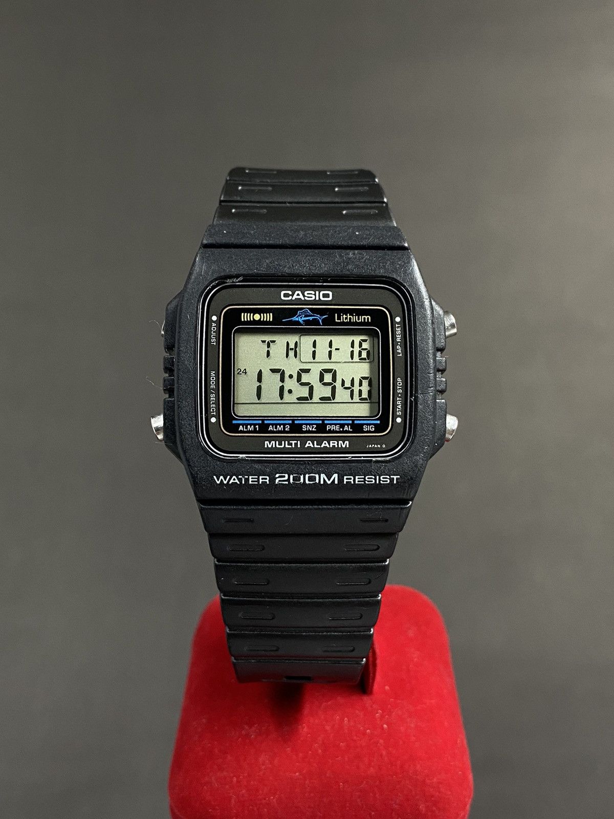 Vintage Rare Vintage Casio Marine DW-200 Japan Digital Gents Watch ...