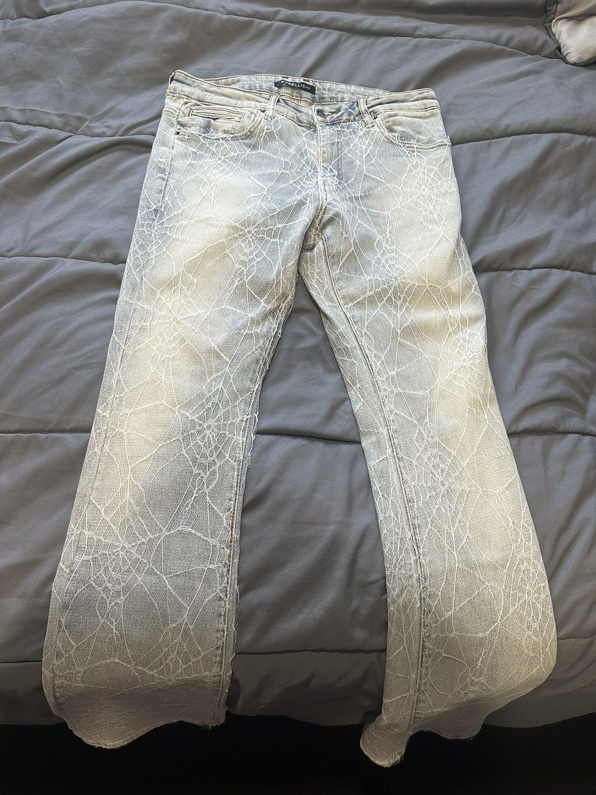 Embellish Embellish Spider-web Denim | Grailed