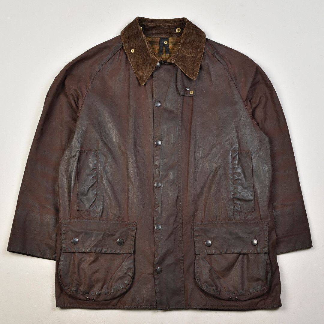 Barbour × Waxed Vintage Beaufort Waxed Jacket Burgundy Red | Grailed