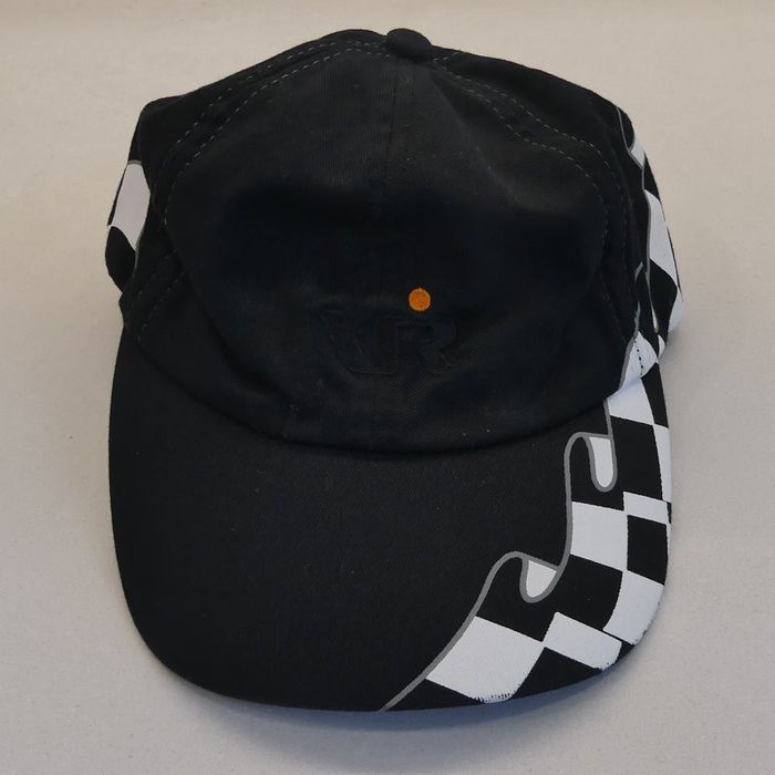 Vintage AJM International Racing Black Adjustable Buckle Hat | Grailed