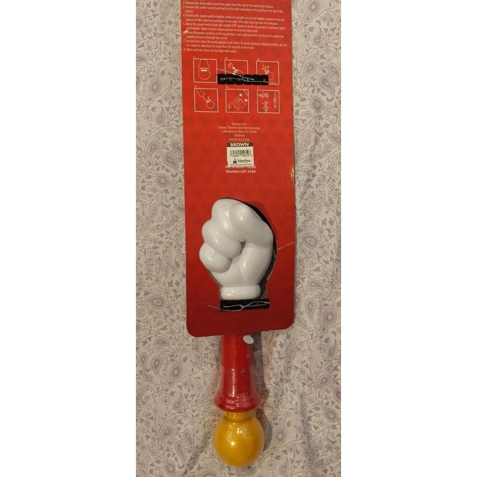 Disney NEW!! Disney Mickey Mouse Magical Wand Light Up Bubble Baton ...