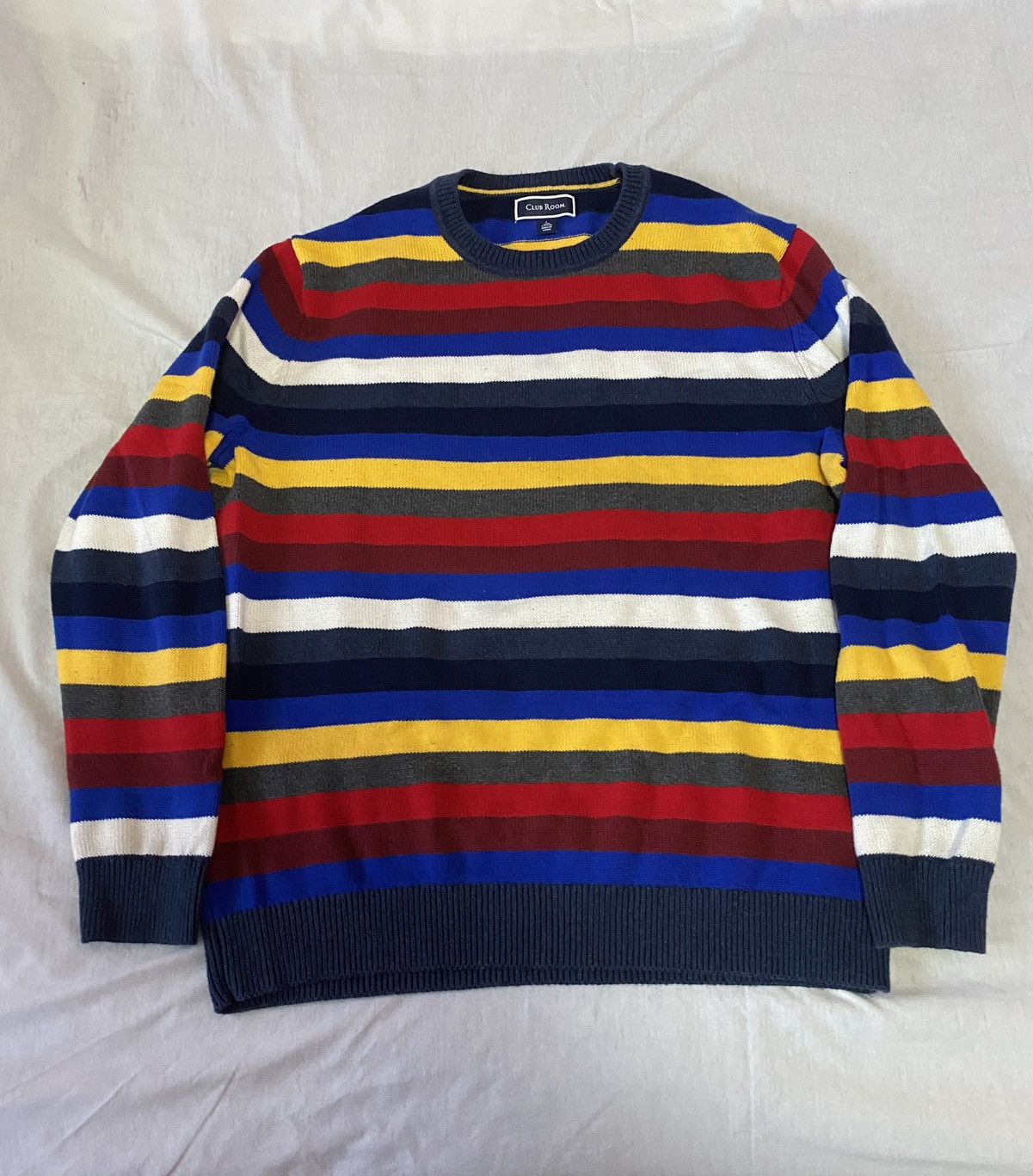Club Room Club Room Multi-Colored Striped Knit Sweater | Grailed