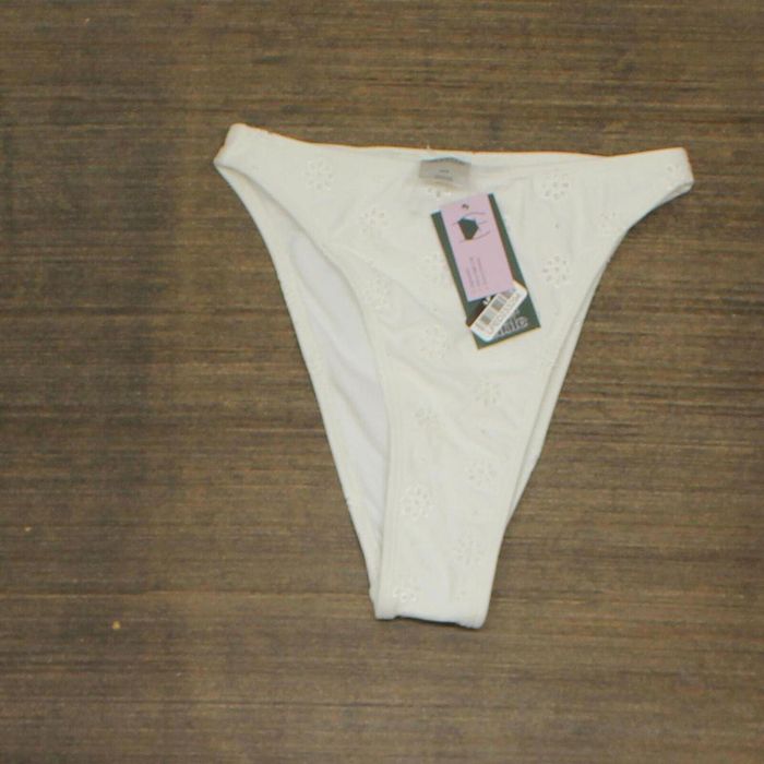 Designer Wild Fable High Leg Extra Cheeky Bikini Bottom White XXS | Grailed