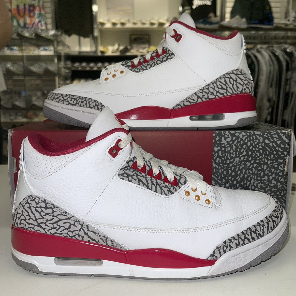 Jordan Brand Air Jordan 3 Retro 'Cardinal Red' - WORN WITH ORIGINAL BOX ...
