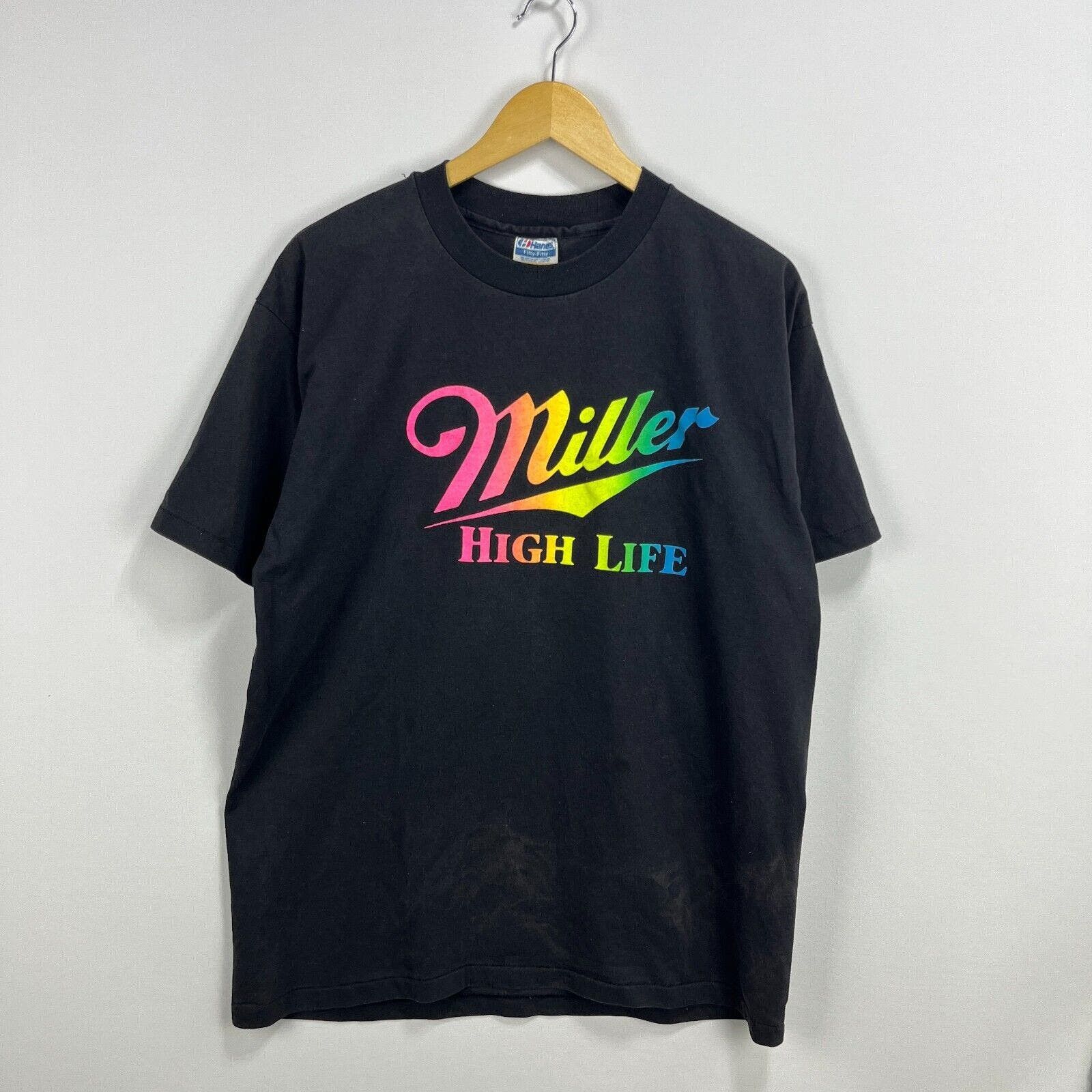 Vintage Vintage 90s Miller High Life Light Beer Single Stitch | Grailed