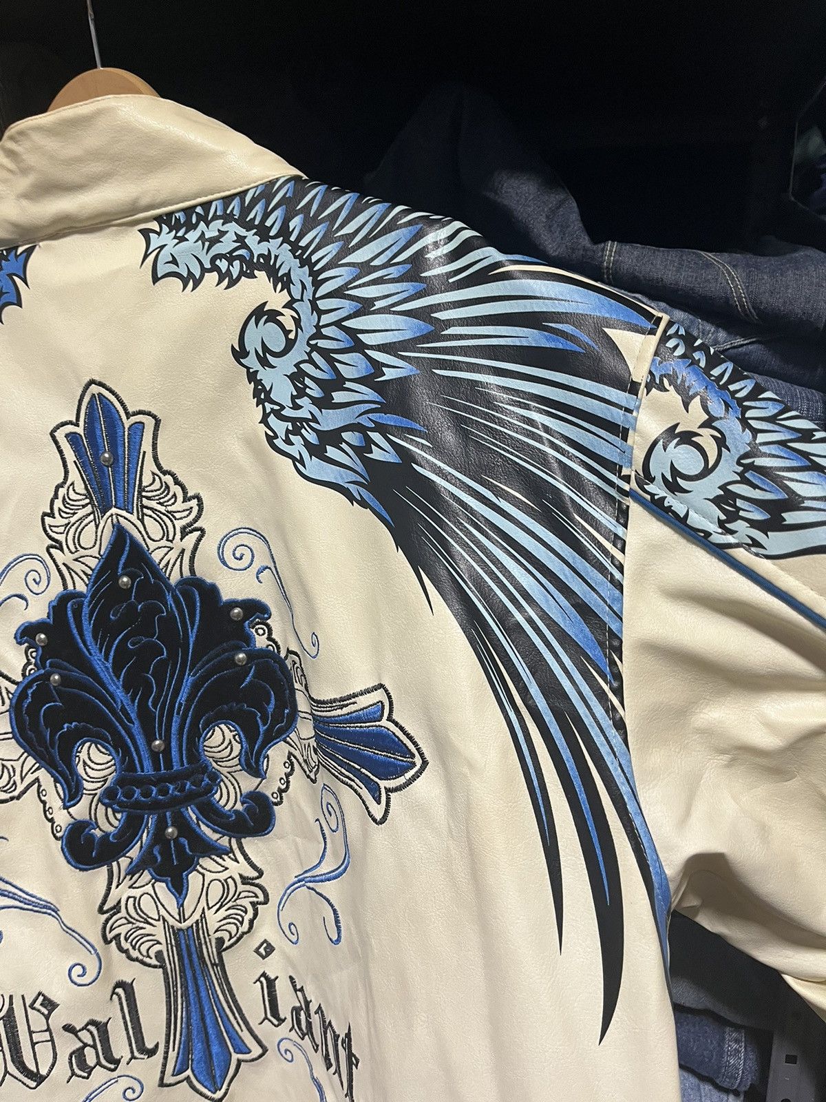 Vintage CRAZY VINTAGE Y2K AFFLICTION STYLE JACKET WINGS GRUNGE | Grailed