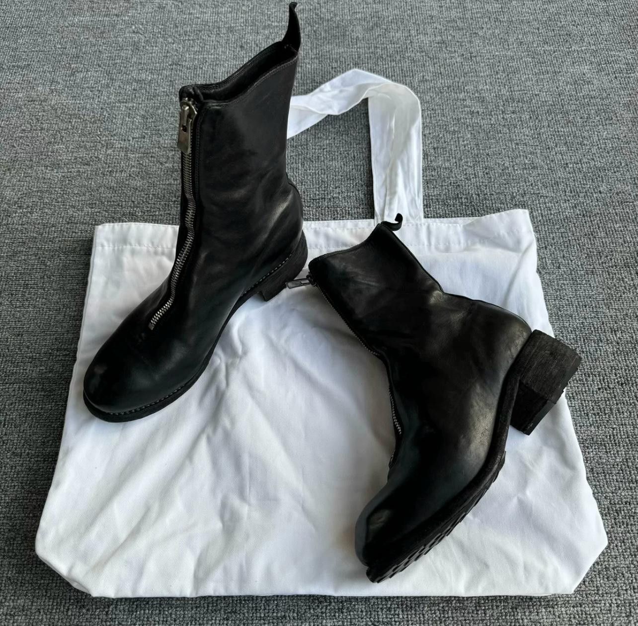 Guidi Guidi PL2 Black Horse Leather Front Zip Boots | Grailed