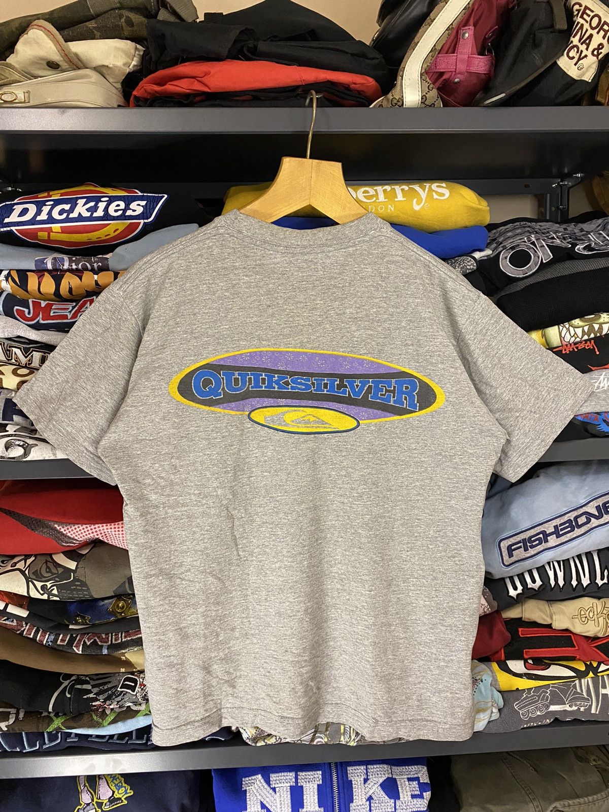 Vintage Vintage 90s Quicksilver Big Logo T-shirt | Grailed