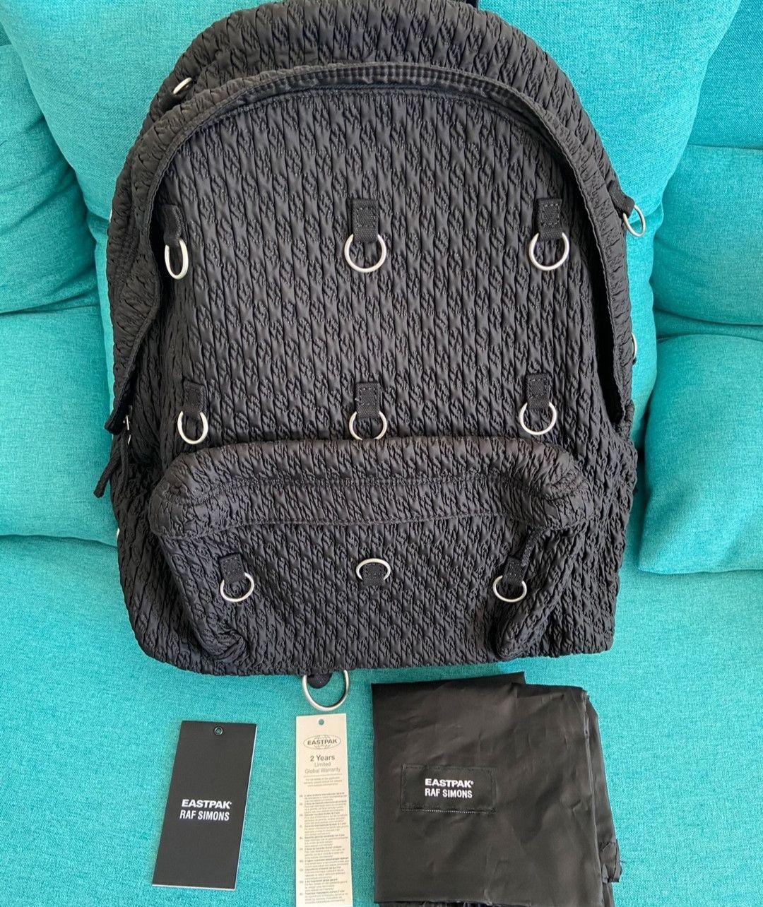 Raf Simons Raf simons x Eastpak 19aw woven iron ring shoulder bag | Grailed