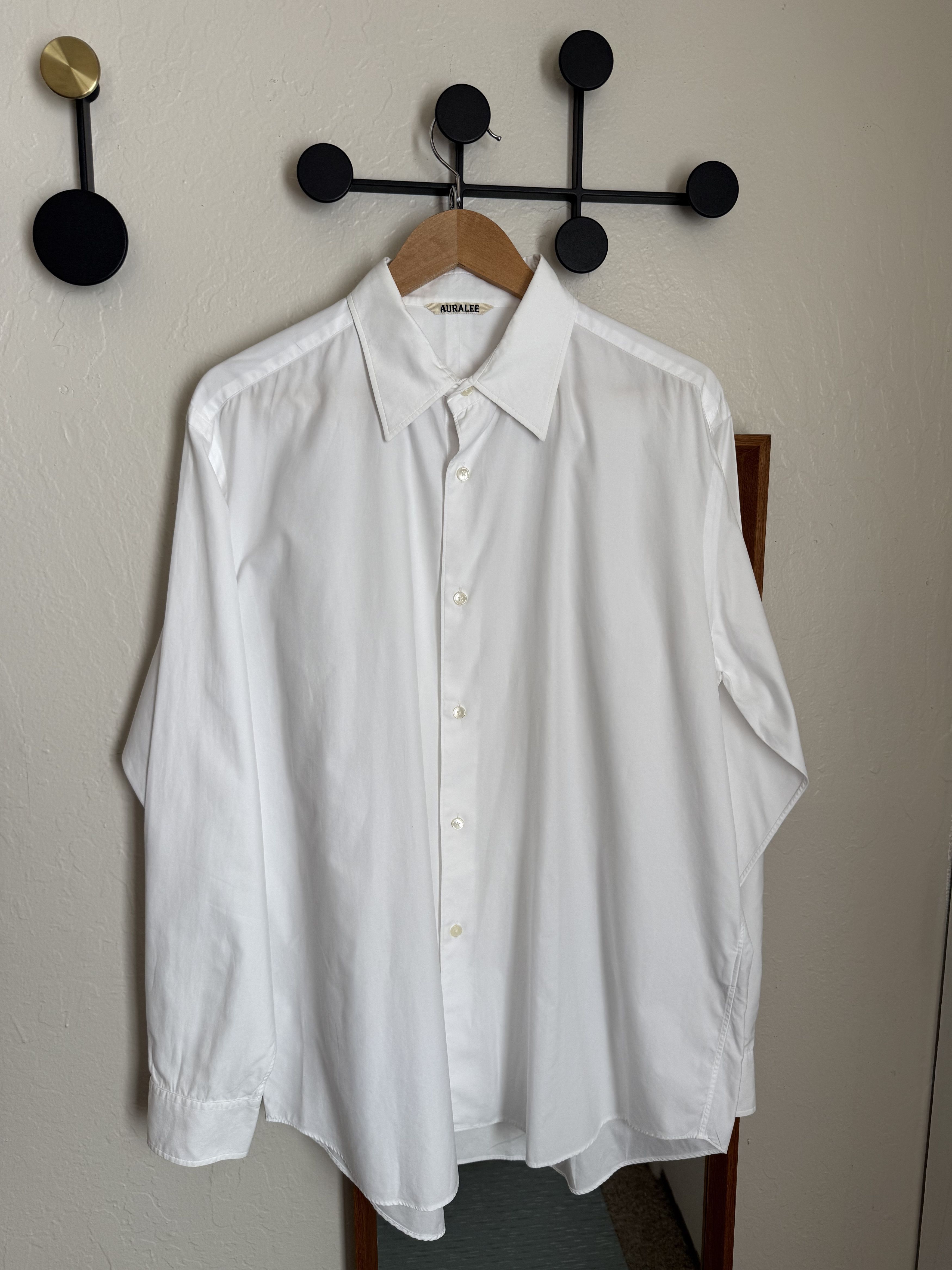 Auralee White Button Up Shirt Size 5 | Grailed