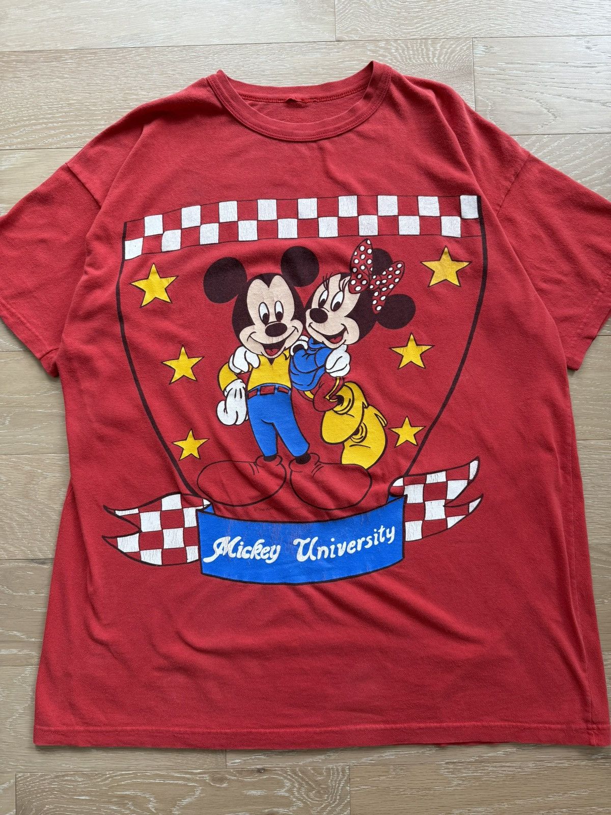 Disney Rare Vintage Mickey University Mickey and Minnie Mouse Shirt ...