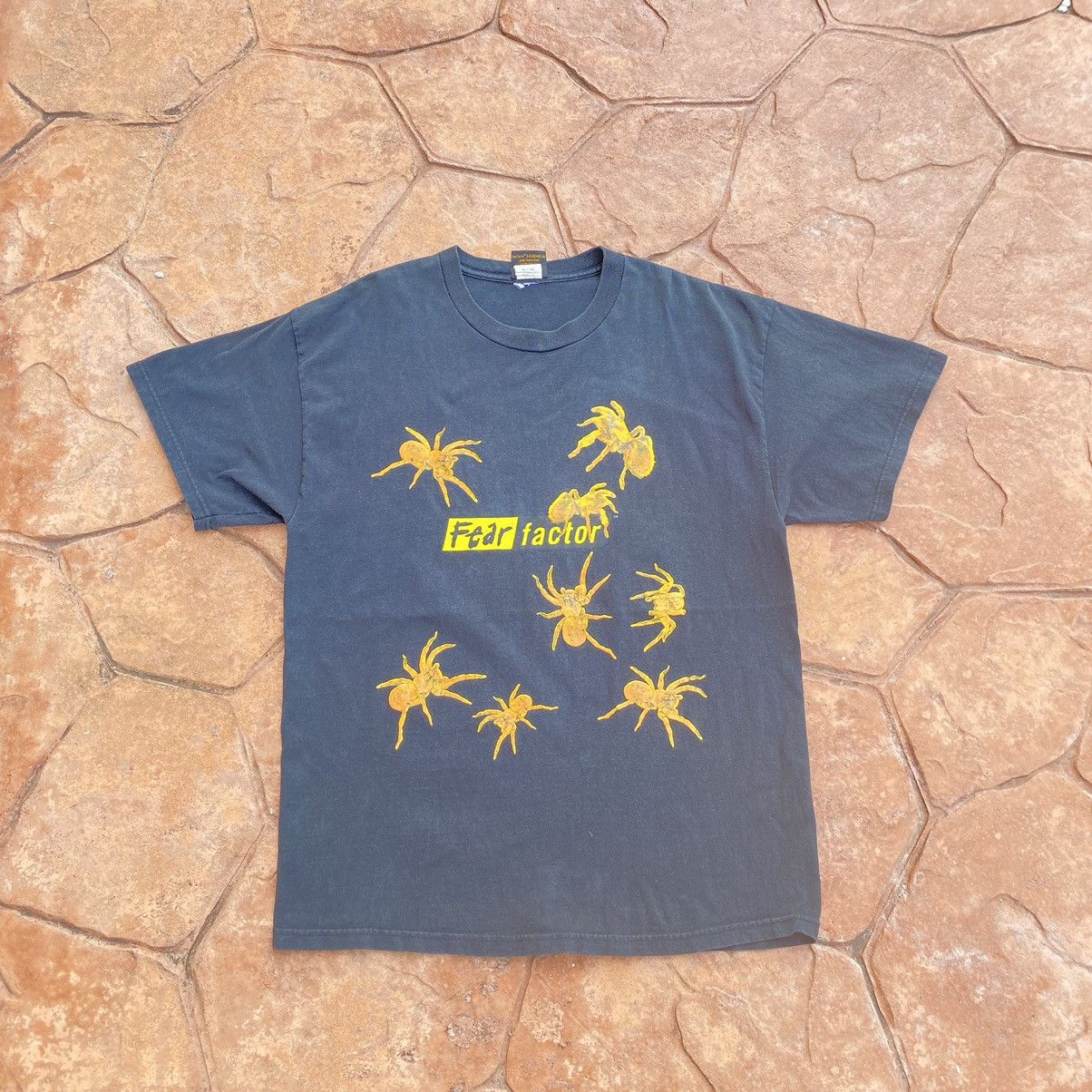 Vintage Thrashed Faded Vintage Y2K Fear Factor Spider Tee | Grailed