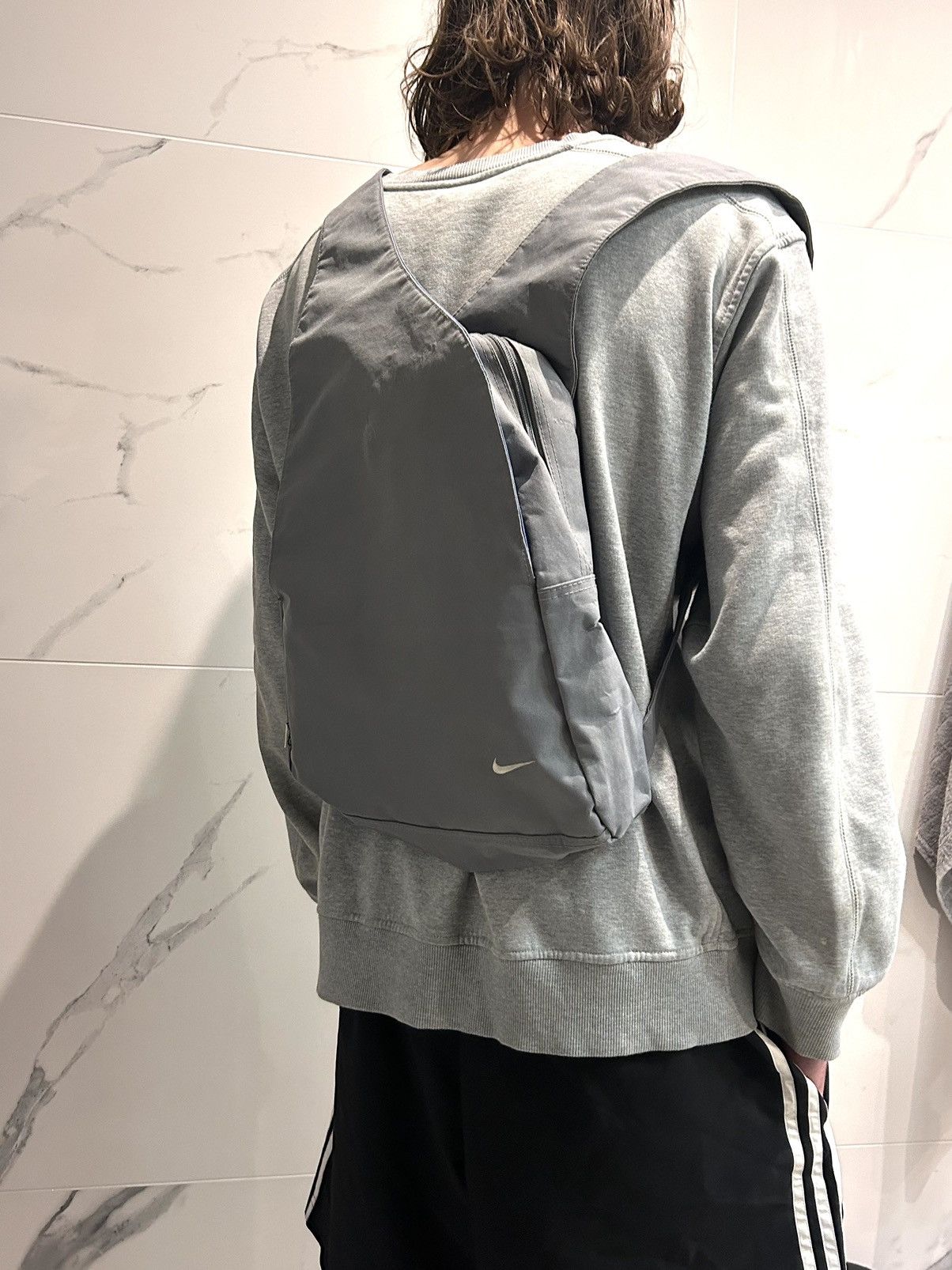 Nike 90s Vintage Nike Reverse Bag Pack Swoosh Logo Rare | Grailed