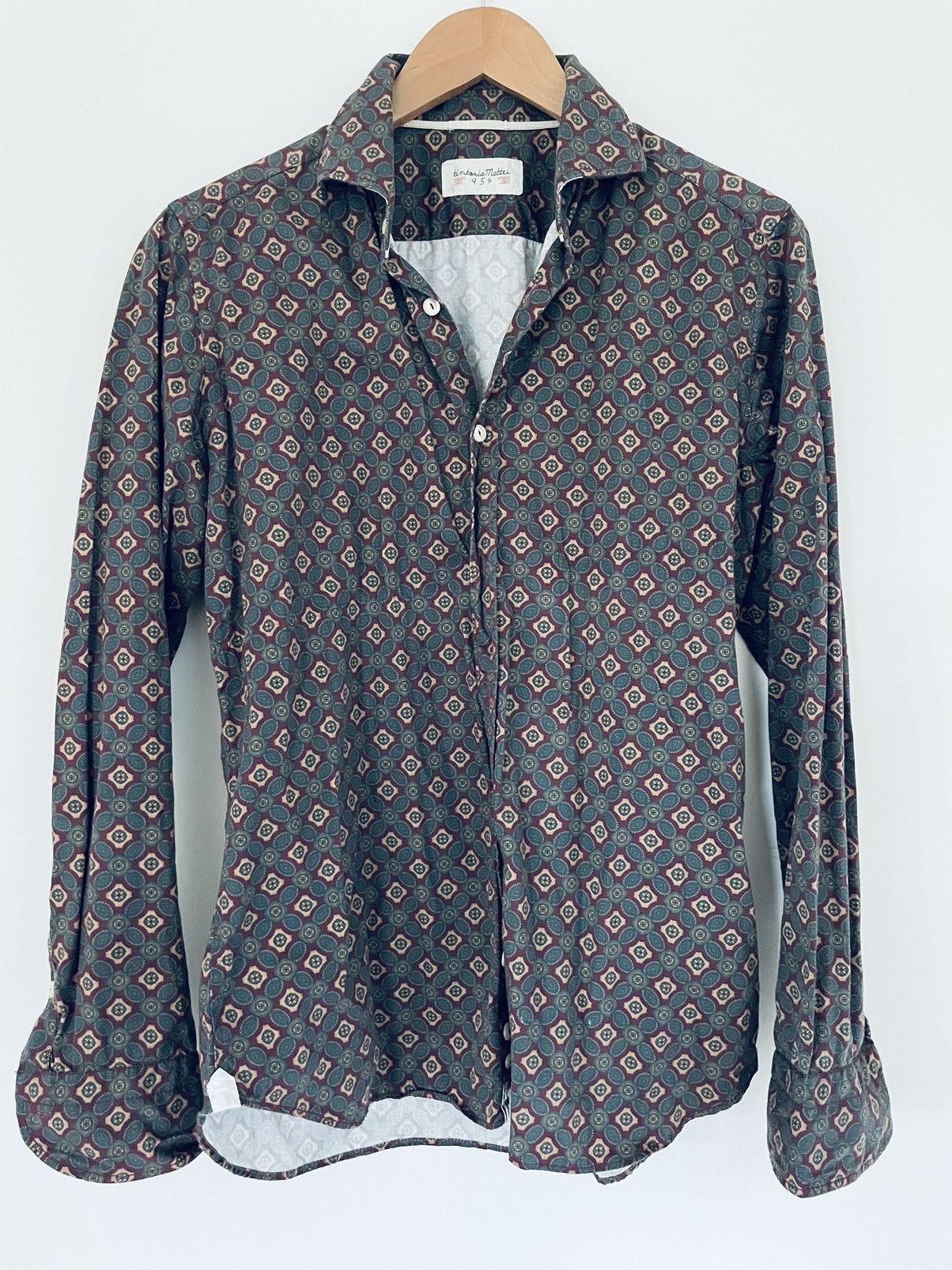 Tintoria Mattei dress shirt with beautiful pattern and details | Grailed