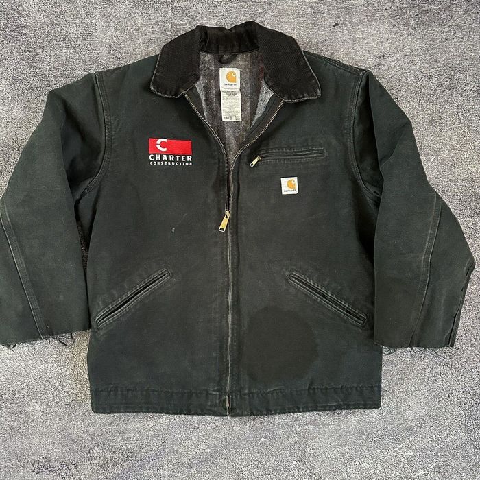 Carhartt Vintage Carhartt USA J01 Black Blanket Lined Detroit Jacket | Grailed