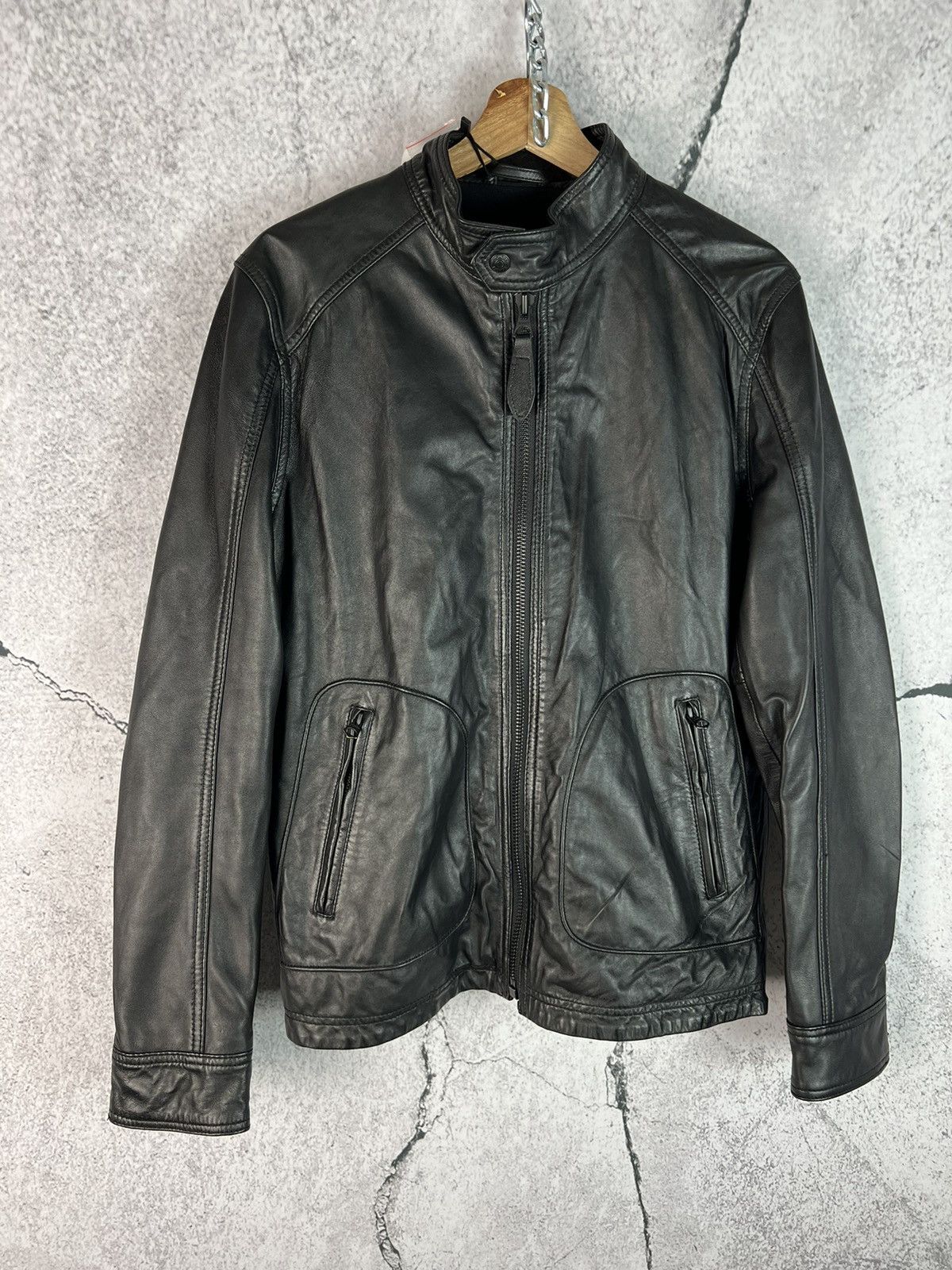 Bomber Jacket × Leather Jacket × Schott Schott RARE Leather Jacket Y2k ...