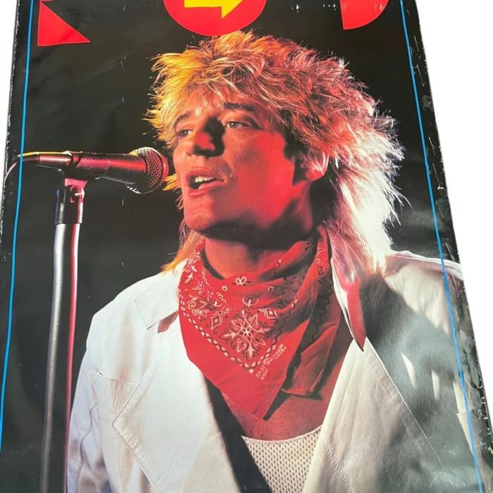 Vintage *VINTAGE* ROD STEWART 1984 TOUR POSTER. | Grailed