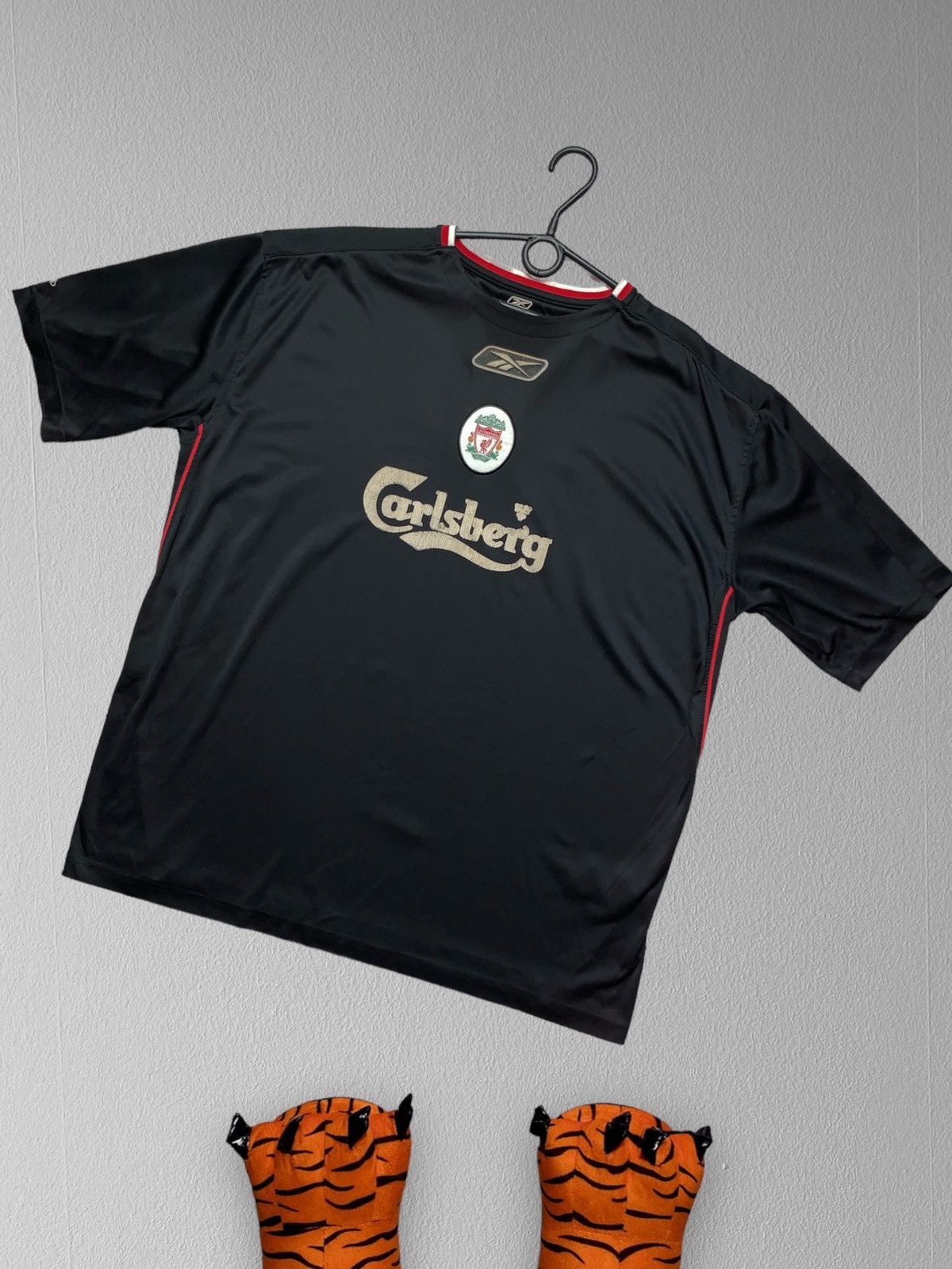 Vintage Vintage Liverpool Soccer jersey Black reebok | Grailed
