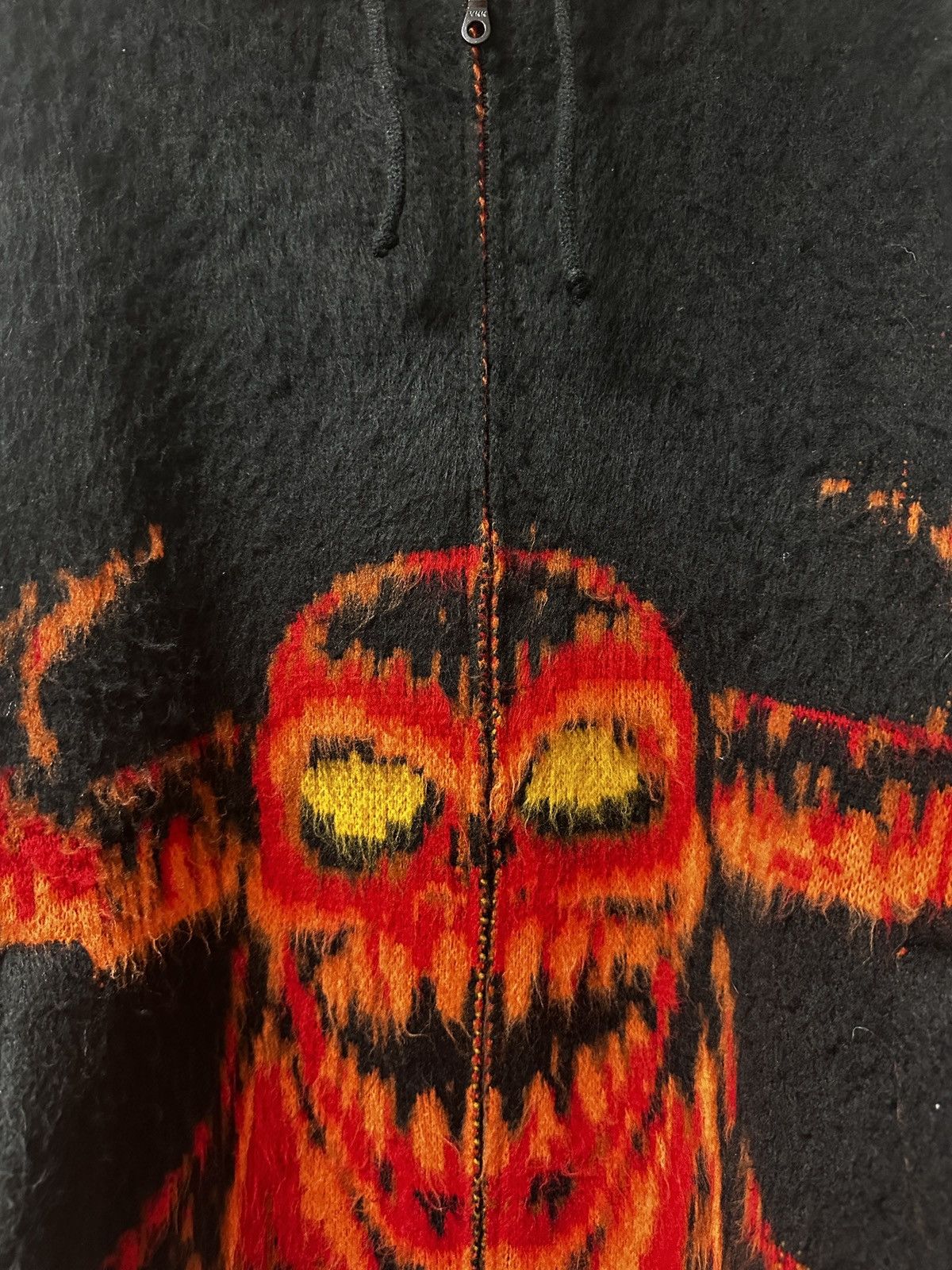 Supreme Supreme/Toy Machine Mohair Zip Up | Grailed