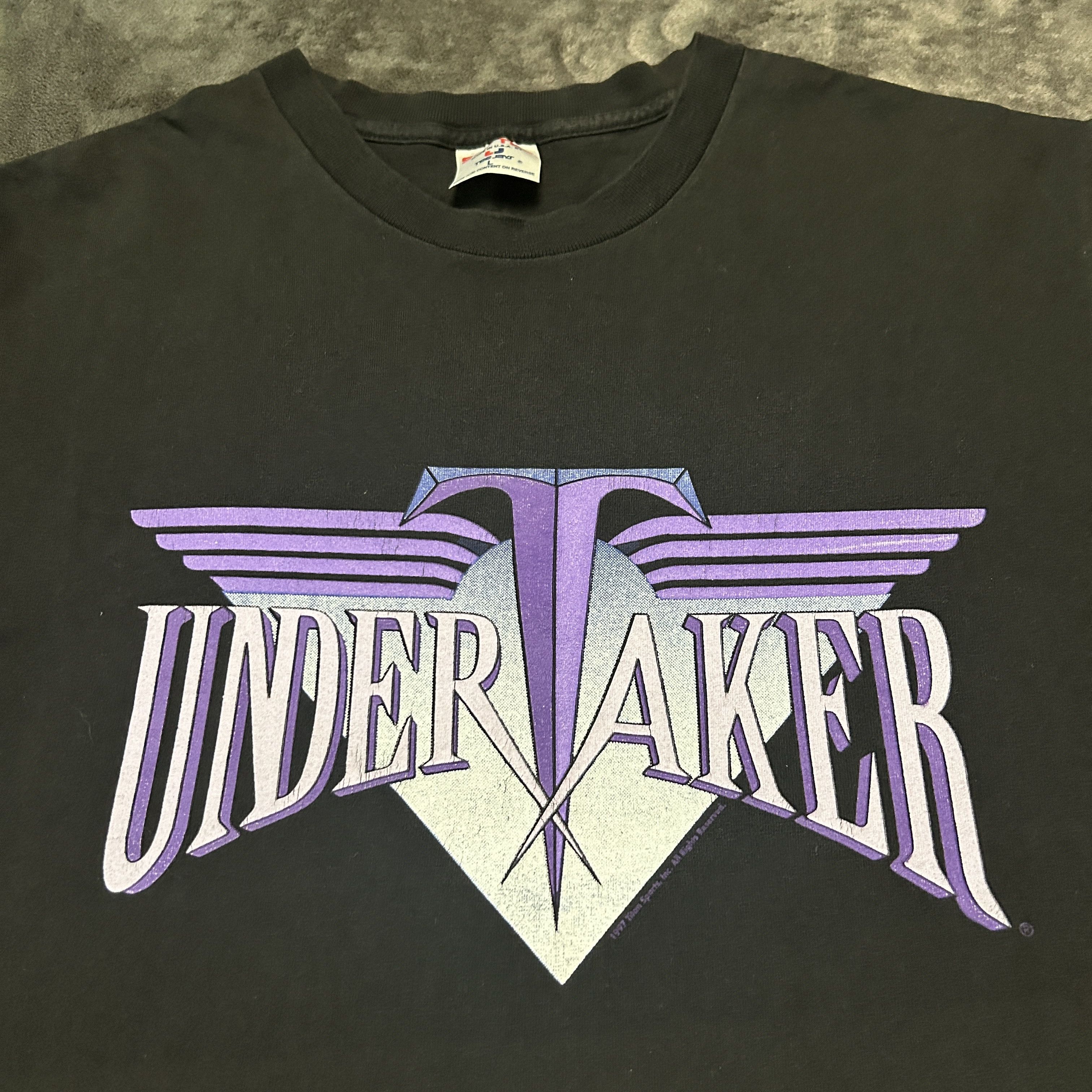 WWE Vintage Undertaker Logo WWF 1997 Wrestling T-shirt | Grailed