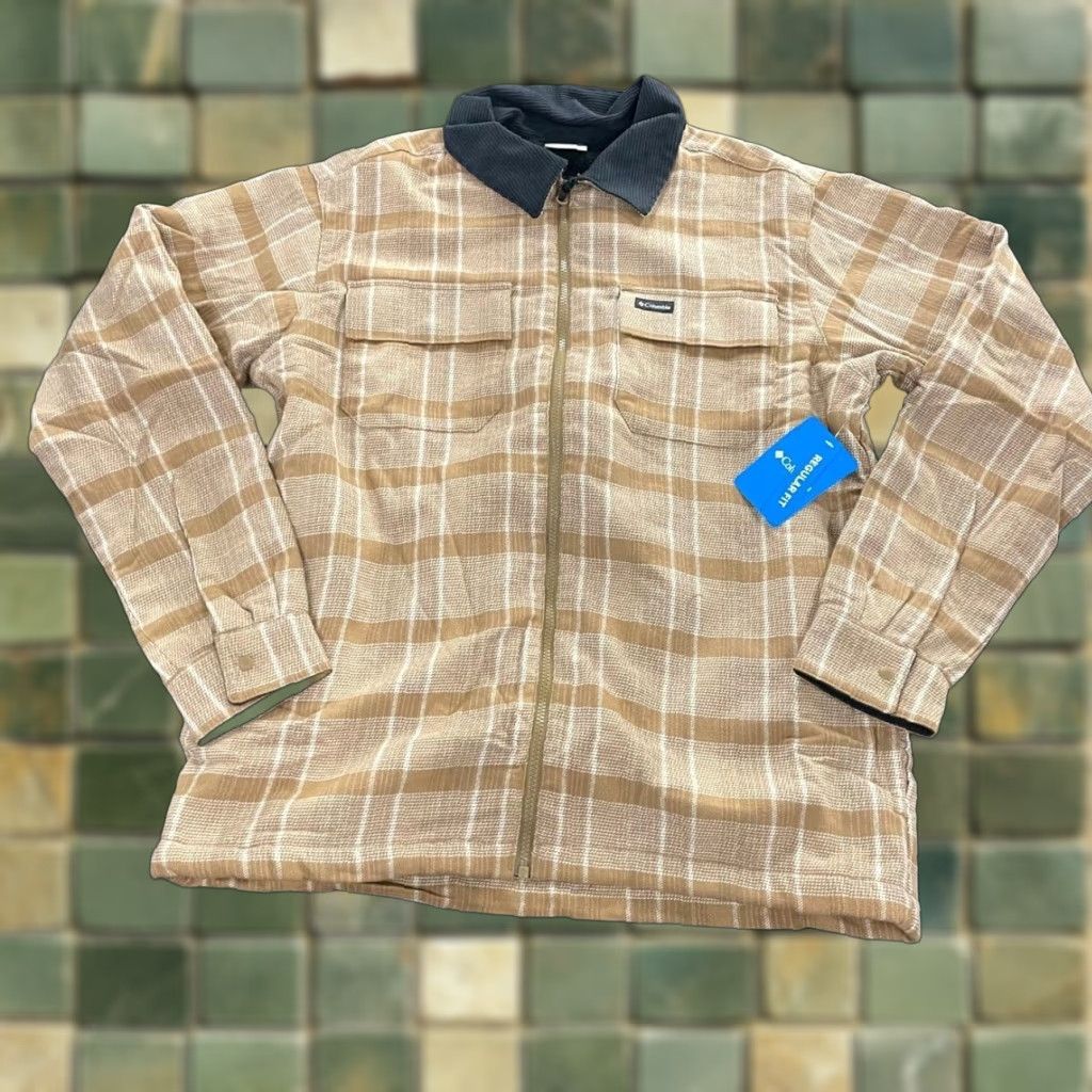 Delta COLUMBIA Shirt Jacket Men's Pitchstone Heavyweight Delta Boro ...