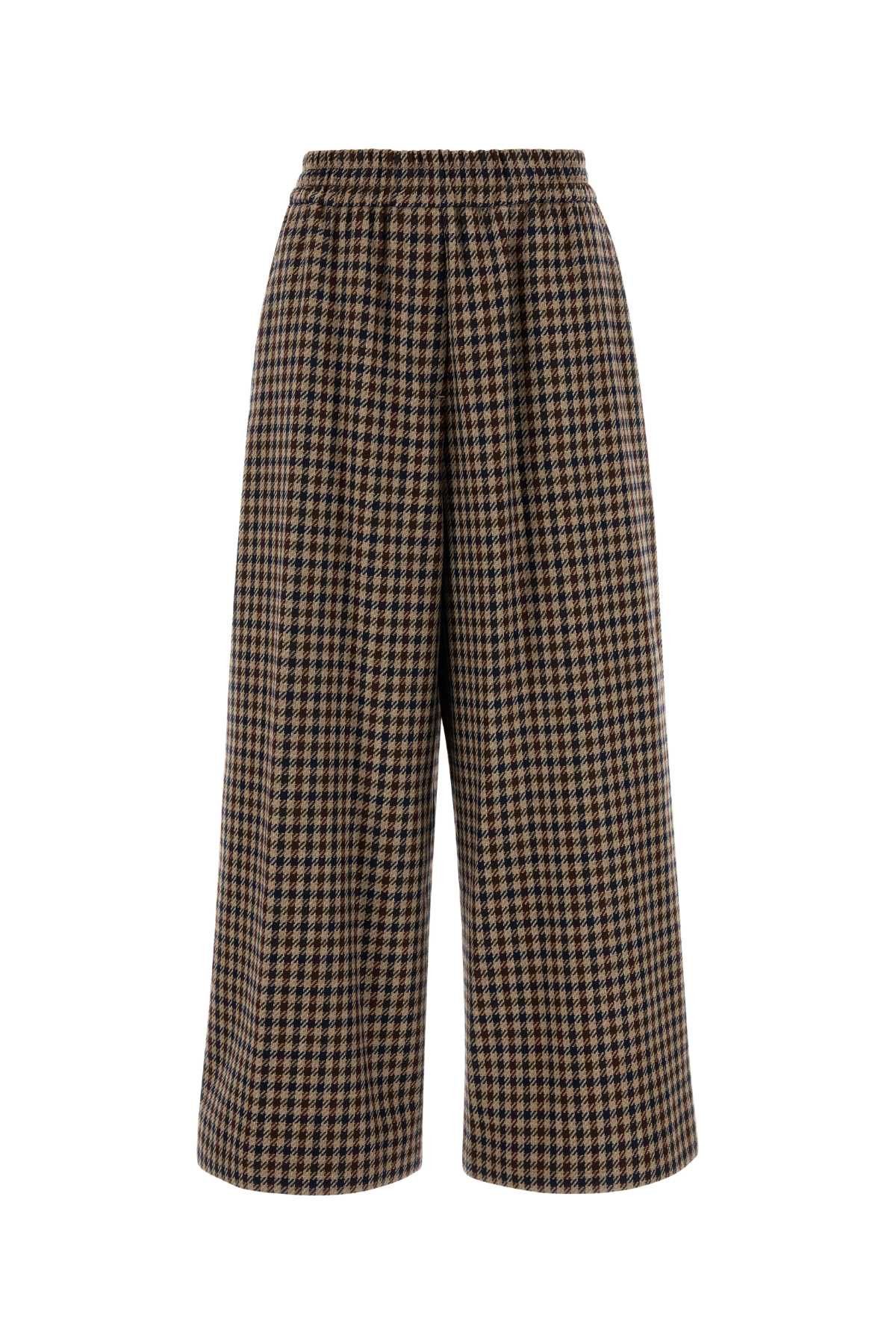 Weekend Max Mara Embroidered Wool Blend Ebe Wide-Leg Pant | Grailed