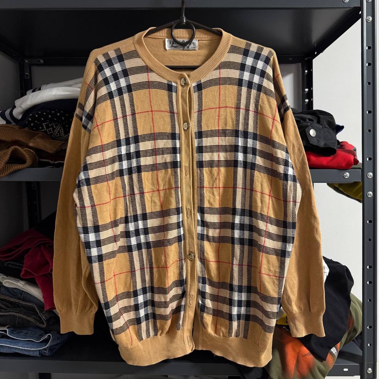 Burberry Vintage Rare 90’s Burberrys Cardigan Sweater Monogram | Grailed