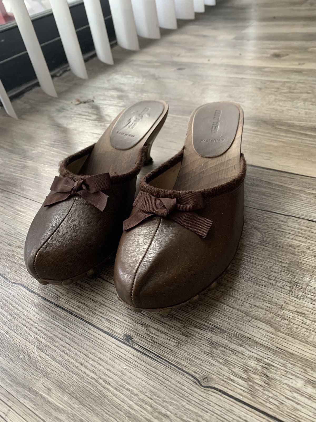 Miu Miu miu miu vintage clogs | Grailed