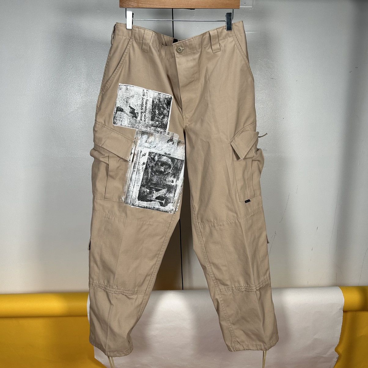 Custom × Tru Spec Tru Spec custom hand painted baggy cargo pants | Grailed