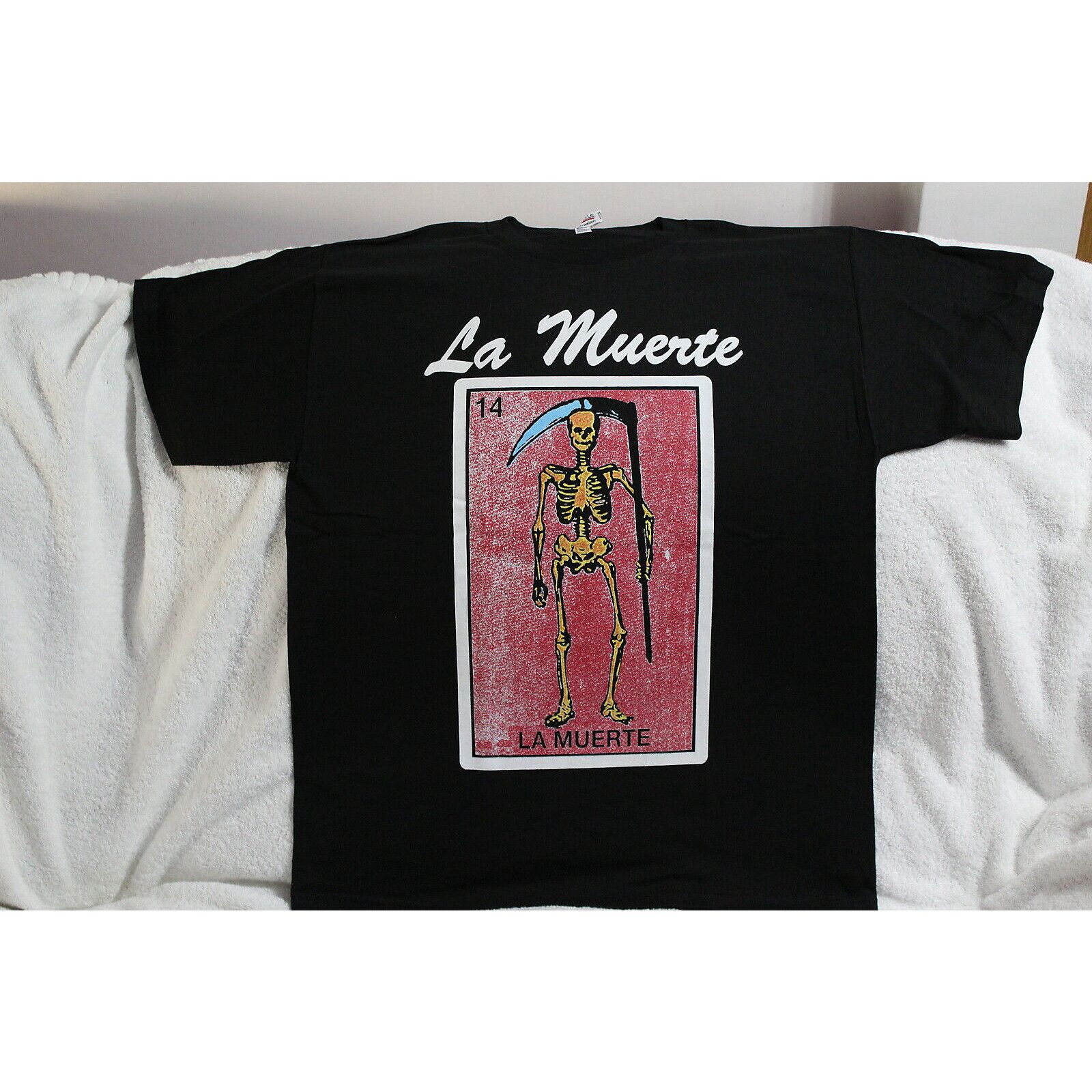 Vintage LA MUERTE SKELETON MEXICAN LOTERIA BINGO NUMBER 14 MEXICO ...