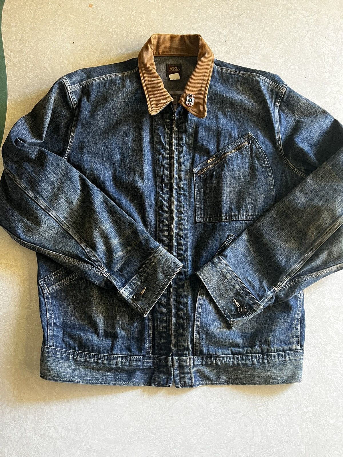 RRL Ralph Lauren RRL B91 denim work jacket | Grailed