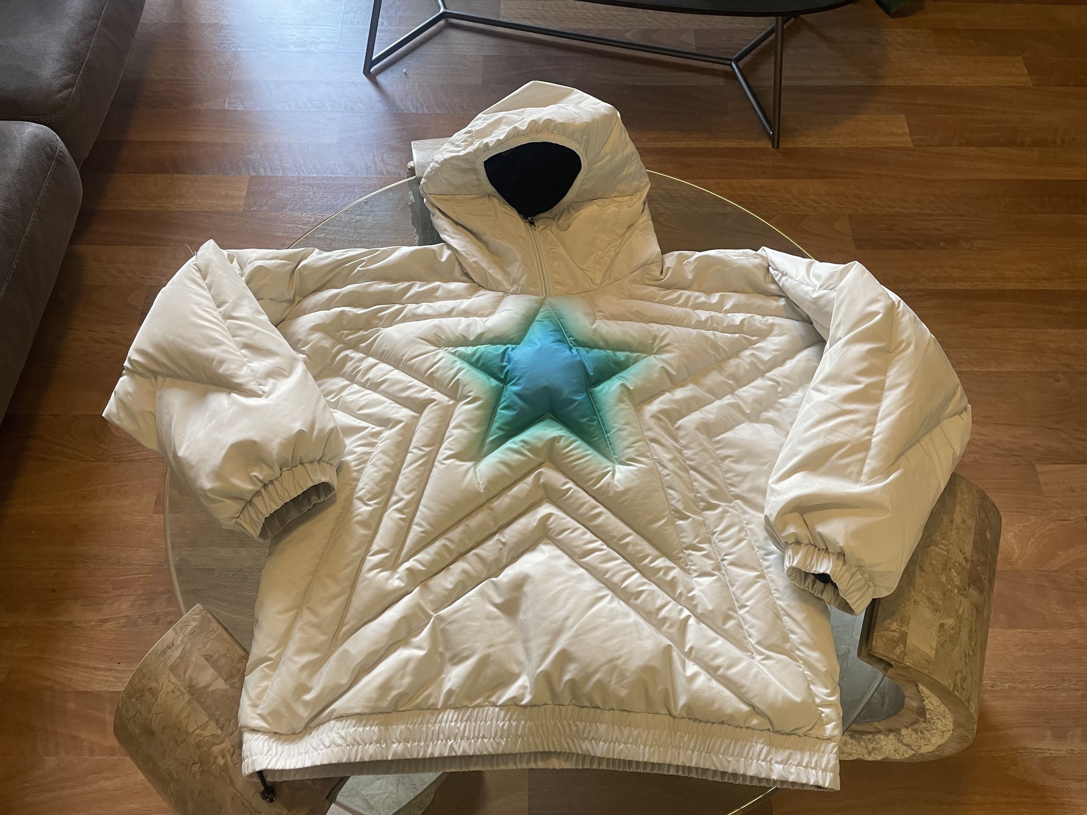 Bad Son Bad Son Star Puffer Hoodie | Grailed