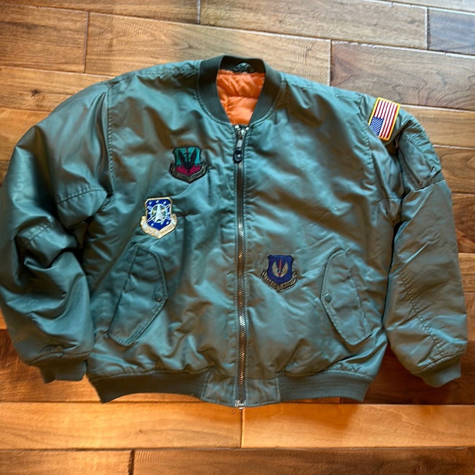 Vintage Vtg 70s MA-1 USAF bomber flight jacket. | Grailed