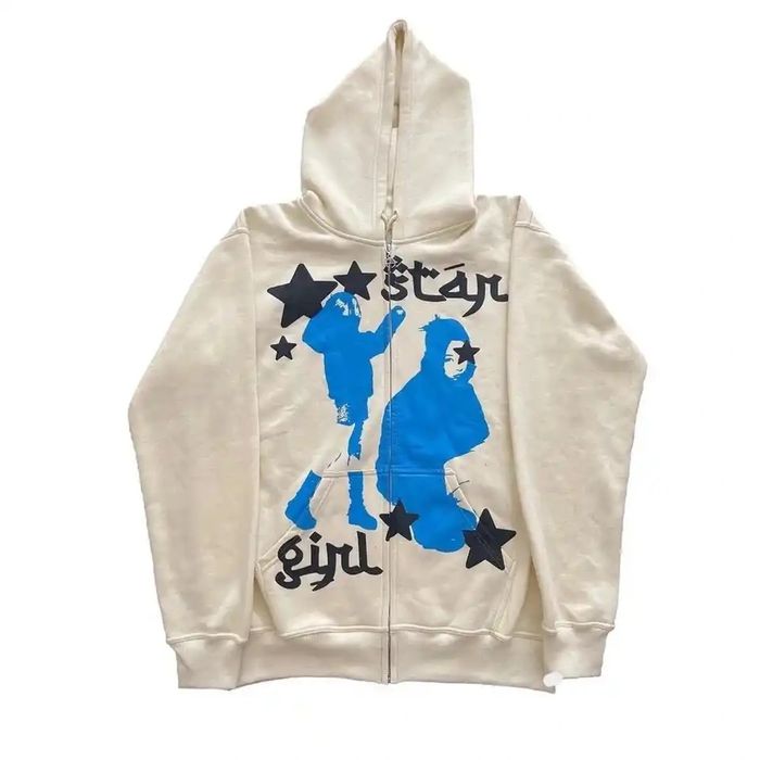 Vintage Star Girl Arabic Zip Up Hoodie y2k | Grailed