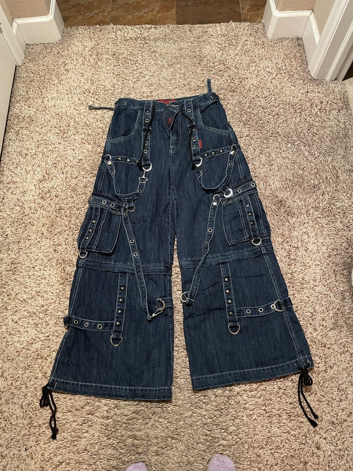 Tripp NYC Tripp nyc denim strap pants | Grailed
