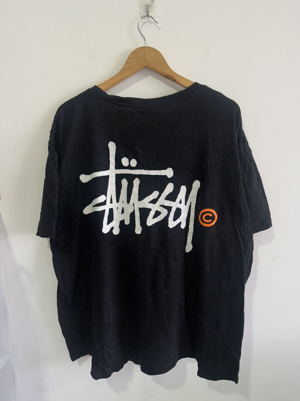 Made In Usa × Stussy × Vintage Vintage 90’s Stussy Basic Signature logo USA single stitch | Grailed