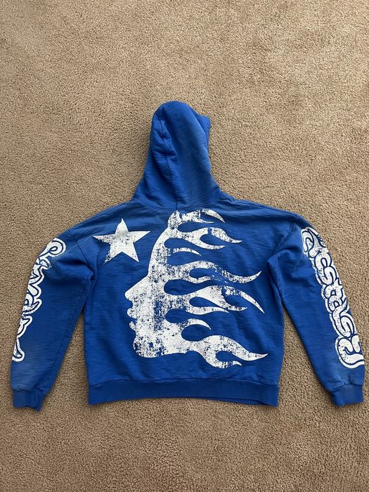 HELLSTAR Hellstar Blue Yoga Hoodie | Grailed
