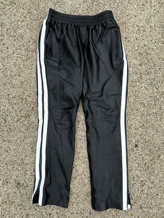 Designer Leather Track Pants | Grailed