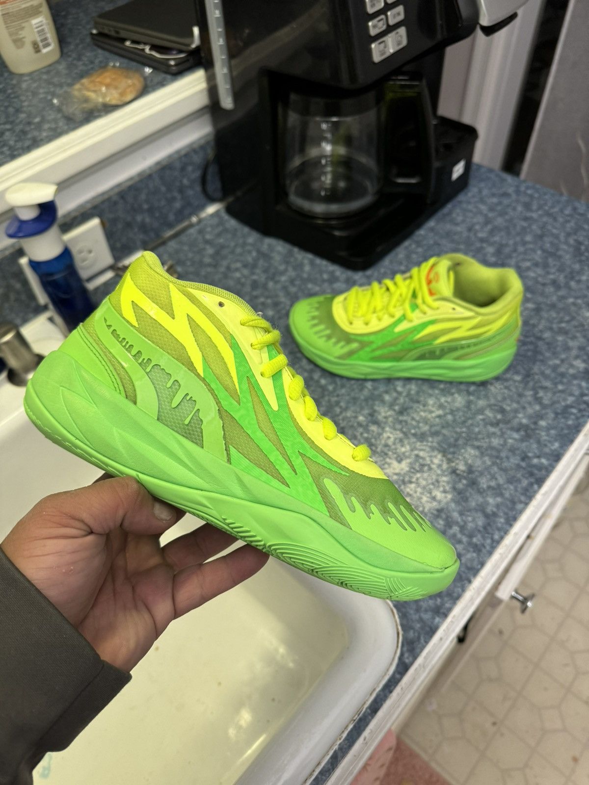 Puma Nickelodeon x MB02 'Slime' | Grailed